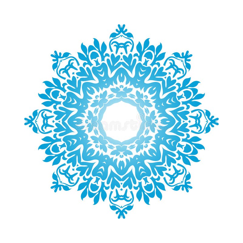 Circle Snowflake stock vector. Illustration of design - 178459305