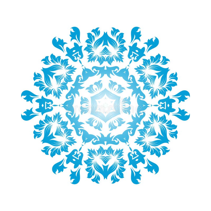 Circle Snowflake stock vector. Illustration of frozen - 178460057