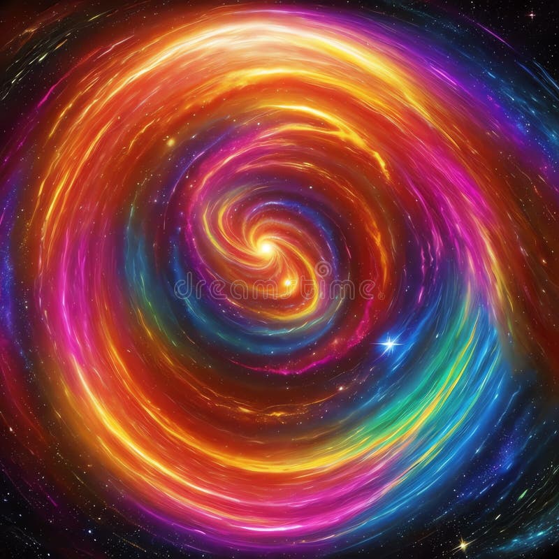 The Circle of Solar Galaxy Art Stock Illustration - Illustration of ...