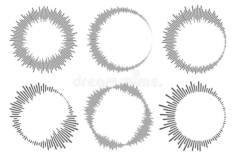 Circular Sound Wave Logo Stock Illustrations – 396 Circular Sound Wave ...