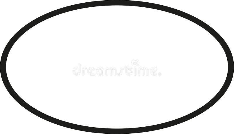 Oval Clip Art Black And White
