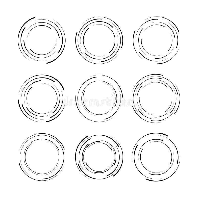 Circle speed lines. stock illustration. Illustration of movement ...