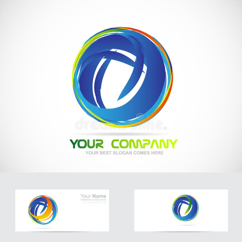 3d Sphere Abstract Company Logo Stock Illustration - Illustration of ...