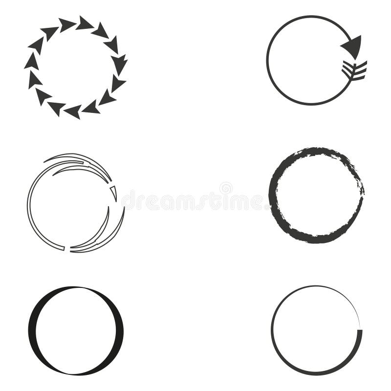 Circle Spin Icon. Whirl Motion Symbol. Vector Vortex Graphic. Black ...