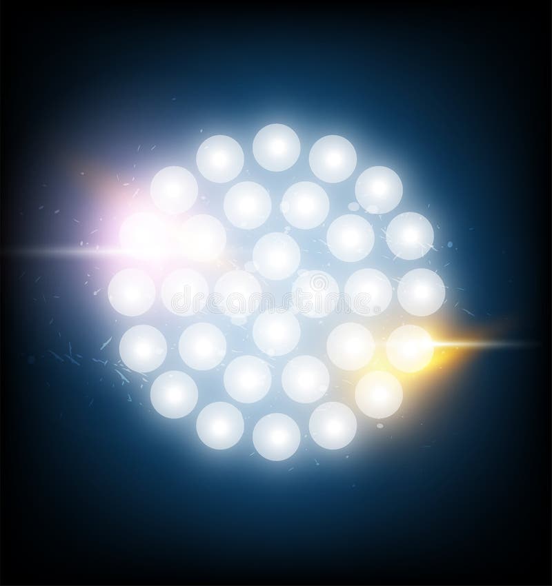 Circle spotlight stadium stock vector. Illustration of flare - 55141639