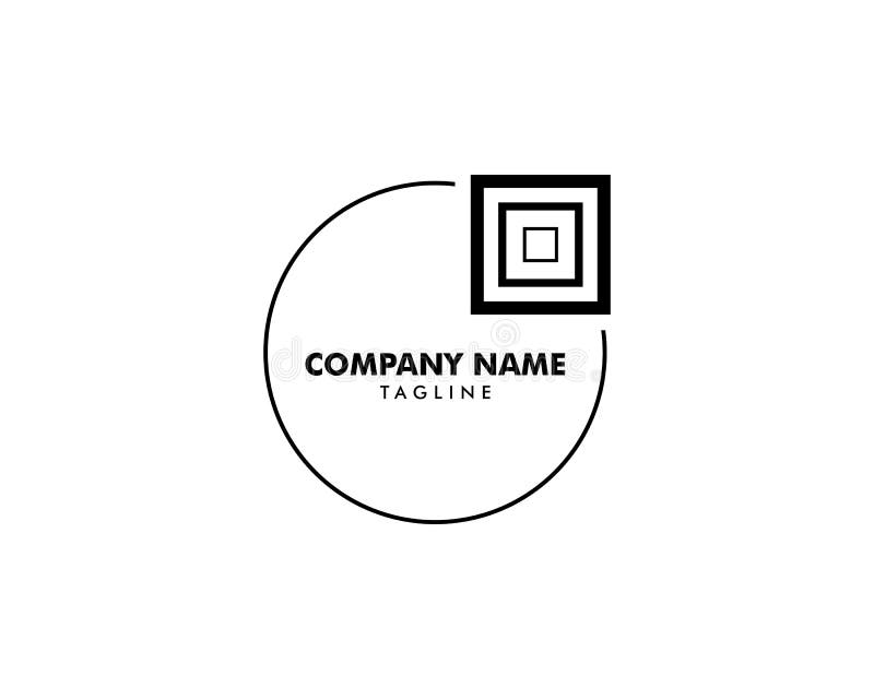 Circle Square Logo Element Symbol Design Vector Shape Stock Vector ...