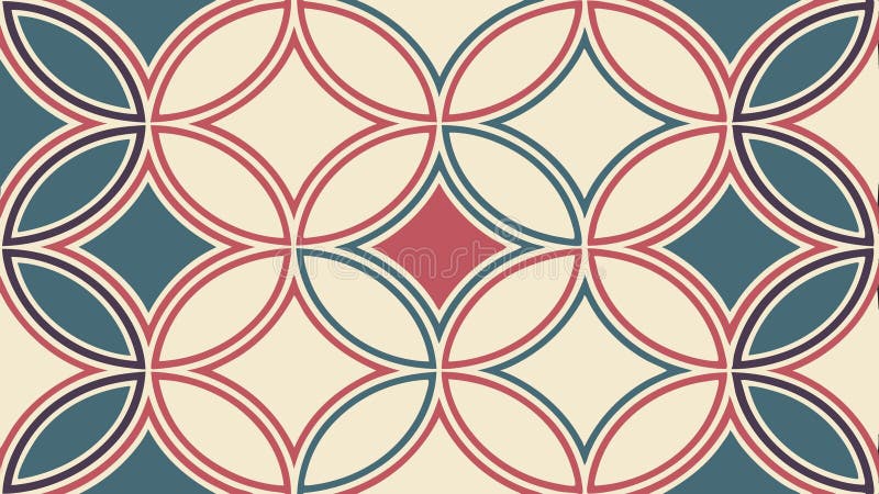 Circle and Square Rug Pattern, Geometric Carpet Vector, Balanced Floor ...