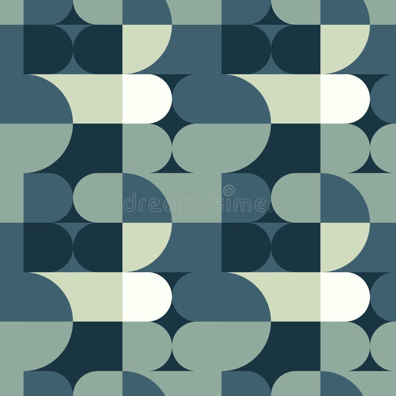 Circle Squares Irregular Seamless Pattern Stock Vector - Illustration ...