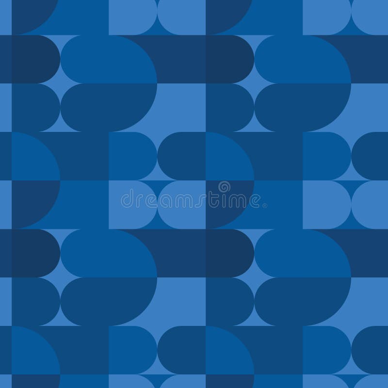 Circle Squares Irregular Seamless Pattern Stock Vector - Illustration ...