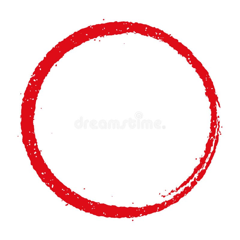 Circle Stamp Frame Illustration / Blank,text Space Stock Vector ...