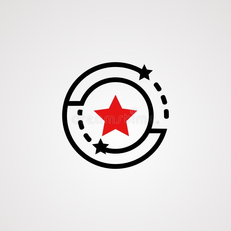 Circle Star Logo Vector, Icon, Element, and Template Stock Vector ...