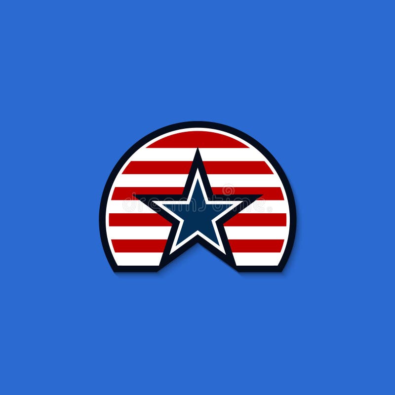 American Star House Logo Illustration Stock Vector - Illustration of ...
