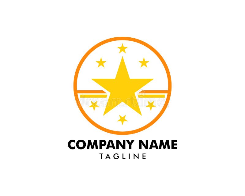 Set of Circle Star Border Vector Logo Template Illustration Design ...