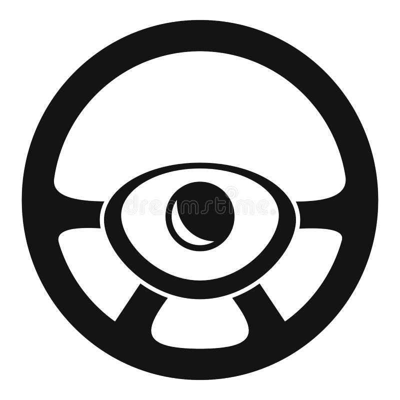 Steering Wheel Icon Simple Style Stock Illustrations – 3,700 Steering ...