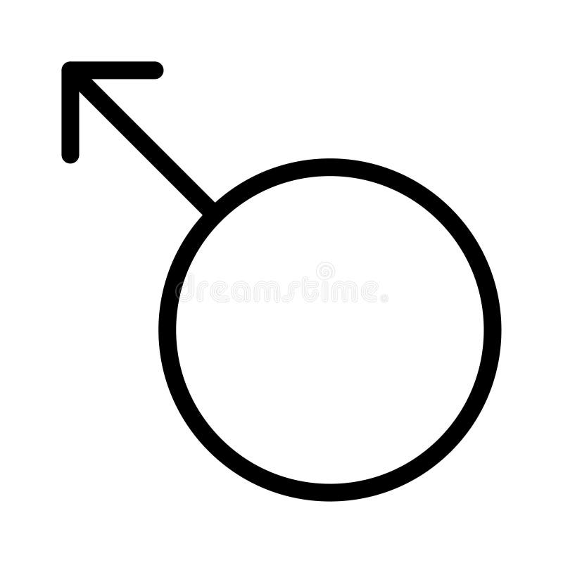 Circle Stick Thin Line Icon Stock Illustration - Illustration of ...