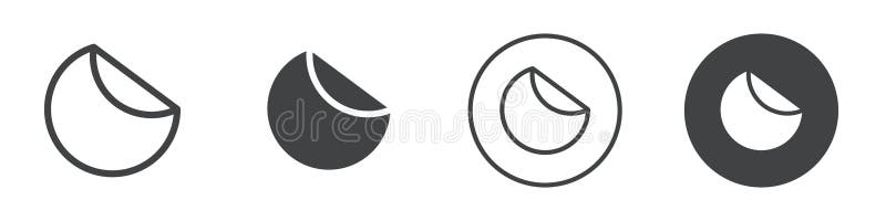 Circle Sticker Icon Vector Logo Outline Stock Vector - Illustration of ...