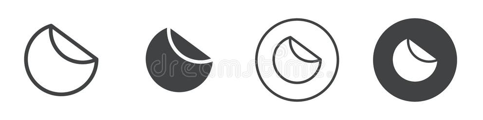 Circle Sticker Icon Vector Logo Outline Stock Vector - Illustration of ...