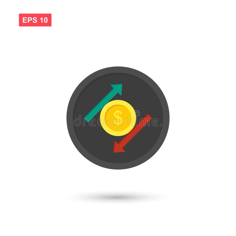 Circle Stock Exchange Symbol Vector Isolated Stock Vector ...