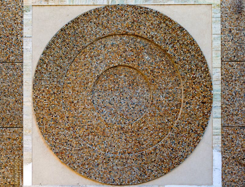 Circle Stone Pebbles Pattern Stock Image - Image of rough, nature ...