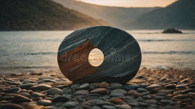 Circle Stone Photo for Product Promotion Generative AI Stock ...
