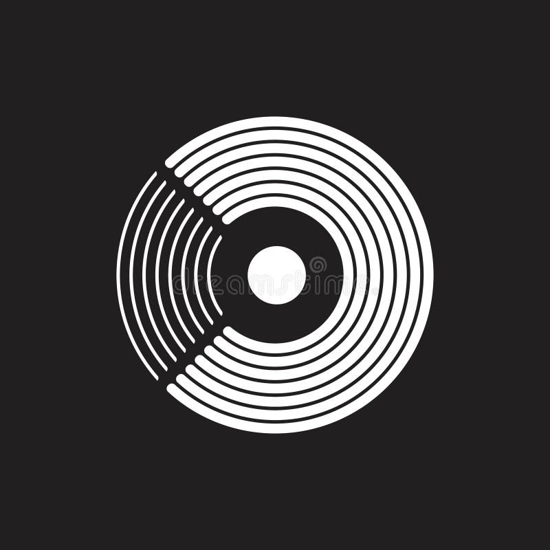 Circle Stripes Disk Rotate Logo Vector Stock Vector - Illustration of ...