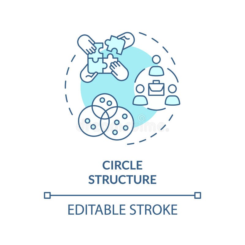 Circle Structure Soft Blue Concept Icon Stock Vector - Illustration of ...