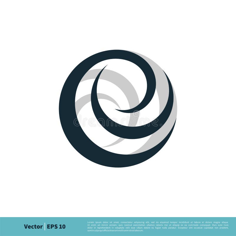 Circle Swoosh Icon Vector Logo Template Illustration Design. Vector EPS ...