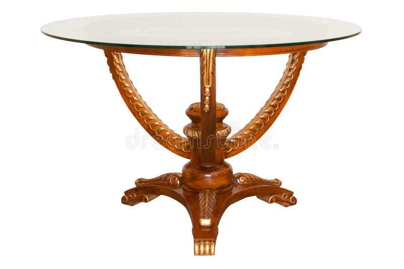 Circle Table stock photo. Image of classic, round, wood - 319713168