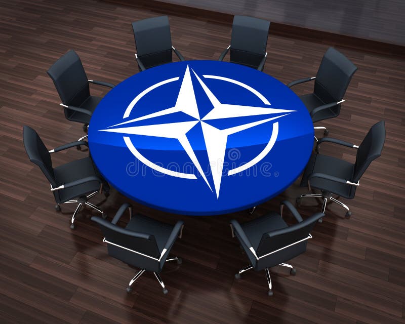 Circle table NATO stock illustration. Illustration of meeting - 63503657
