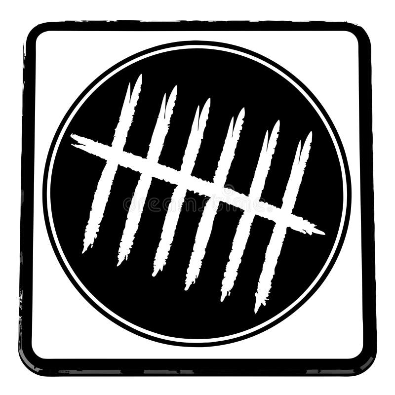 Circle with Tally Marks Symbolizing Count Progress and Achievement ...