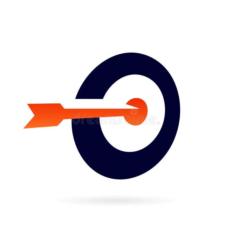 Archery Circle Target Logo Design Template Stock Vector - Illustration ...
