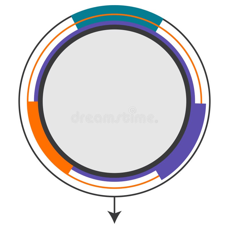 Circle Tech Infographic stock vector. Illustration of cyber - 333410745