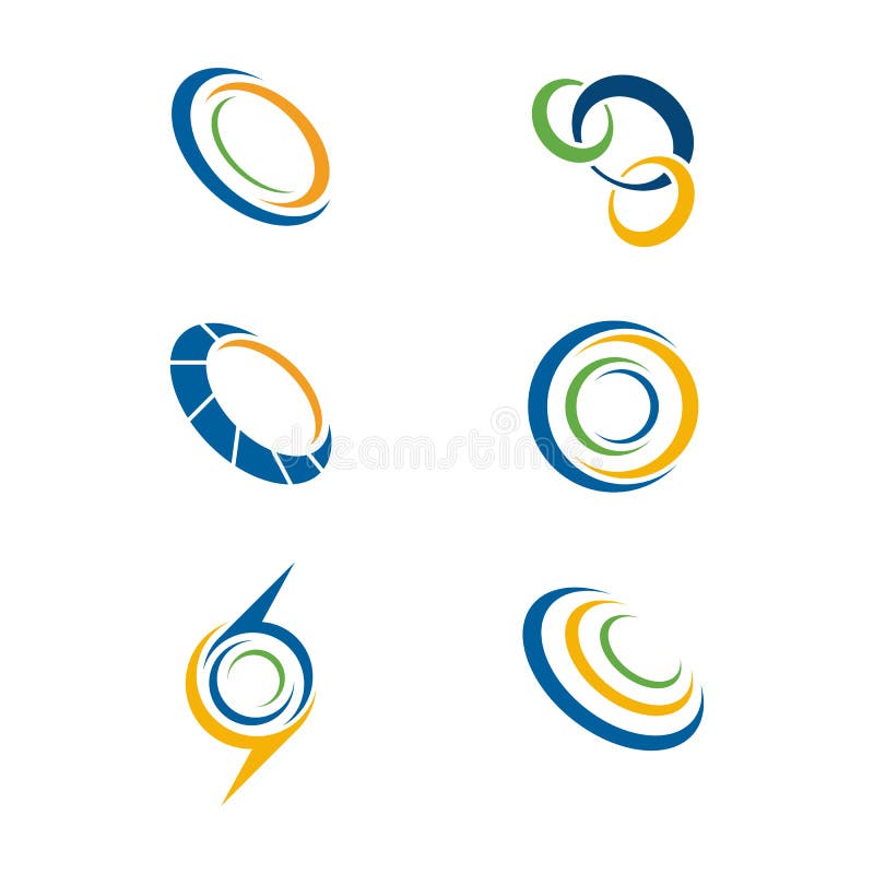 Circle techno logo vector stock vector. Illustration of simple - 131633796