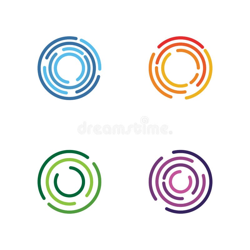 Circle Techno Vector Icon Design Stock Vector - Illustration of simple ...