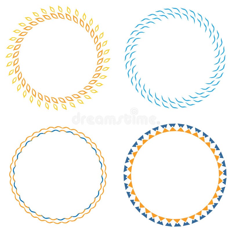 Circle template badge. stock illustration. Illustration of light - 89679742