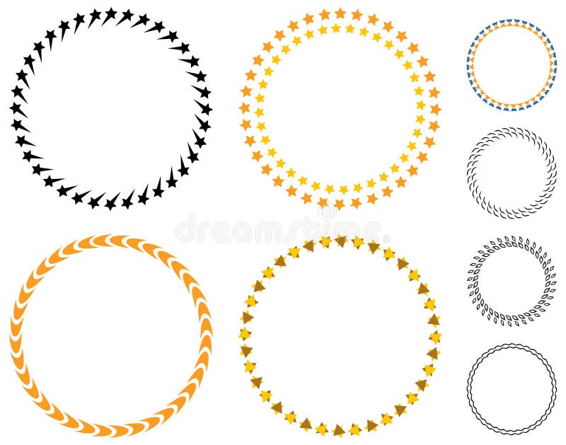 Circle template badge. stock vector. Illustration of spike - 73748880