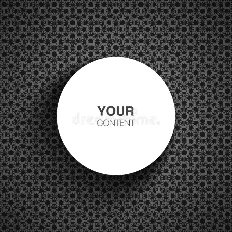 Circle Text Box Design for Your Content with Abstract Background Stock ...