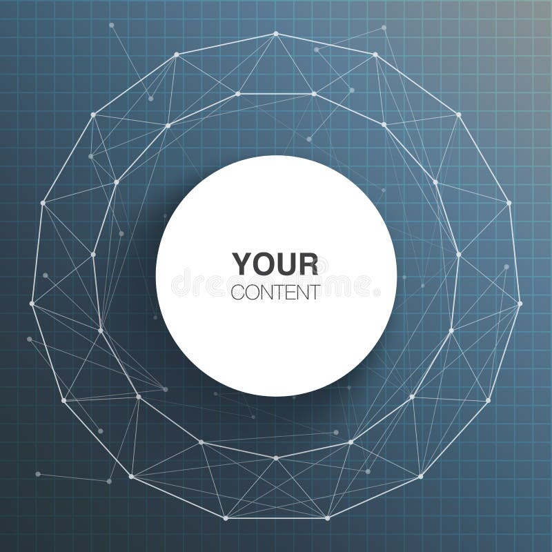 Circle Text Box Design for Your Content Stock Vector - Illustration of ...