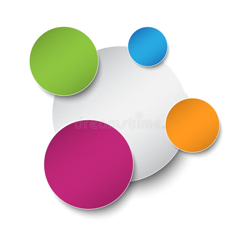 Circle abstract icon stock vector. Illustration of geometric - 20575452