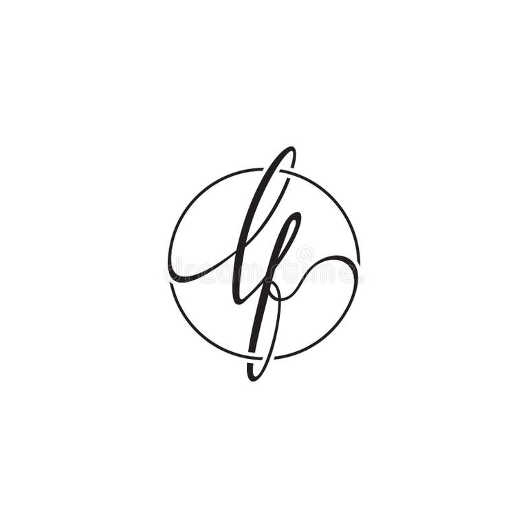 Lf Logo Script Stock Illustrations – 109 Lf Logo Script Stock ...