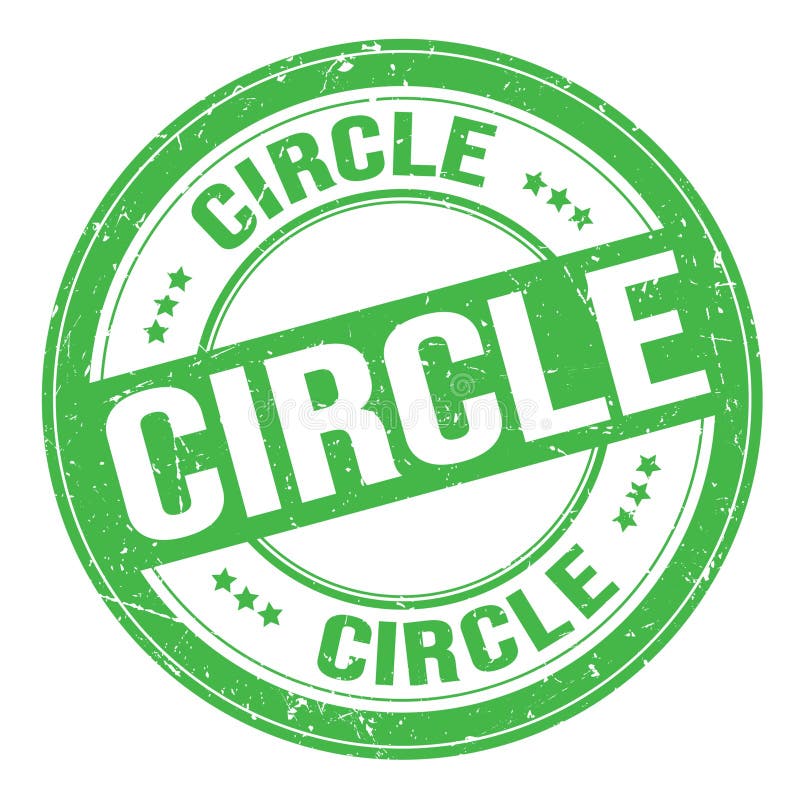 CIRCLE Text Written on Red Stamp Sign Stock Illustration - Illustration ...