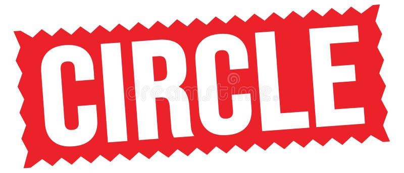 CIRCLE Text Written on Red Stamp Sign Stock Illustration - Illustration ...