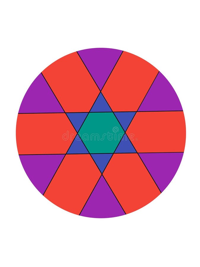 Circle-themed Abstract Background Drawn Using Multiple Colors Stock ...