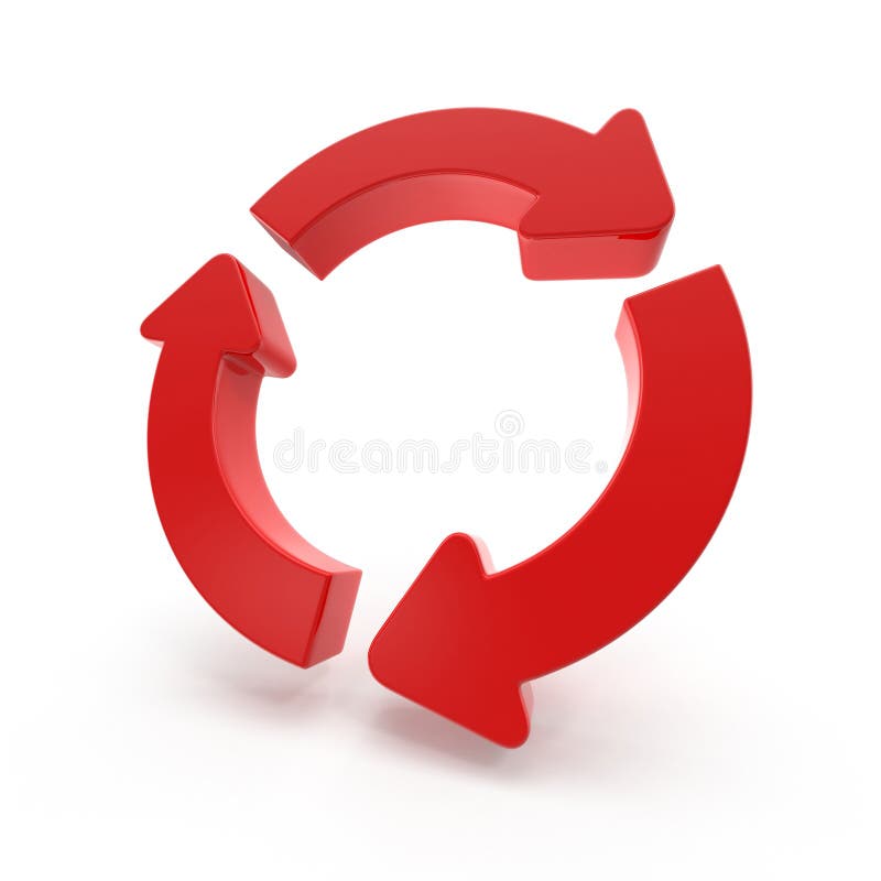 Circle Three Arrows stock illustration. Illustration of success - 263183491