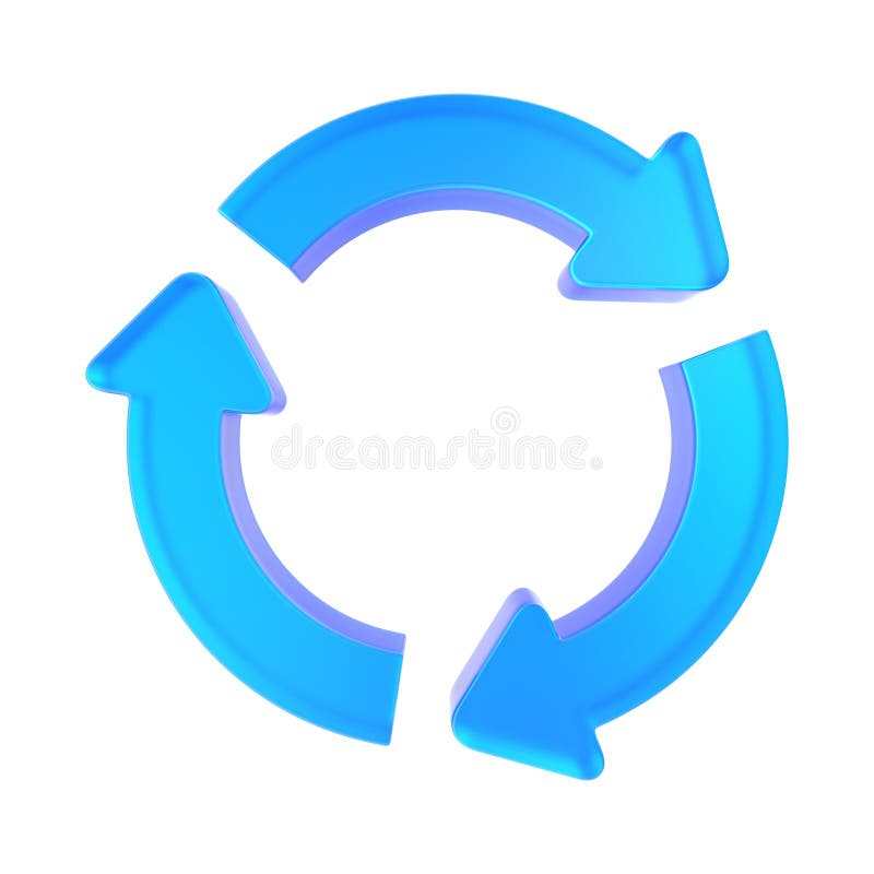 Circle Three Arrows stock illustration. Illustration of arrow - 263183508