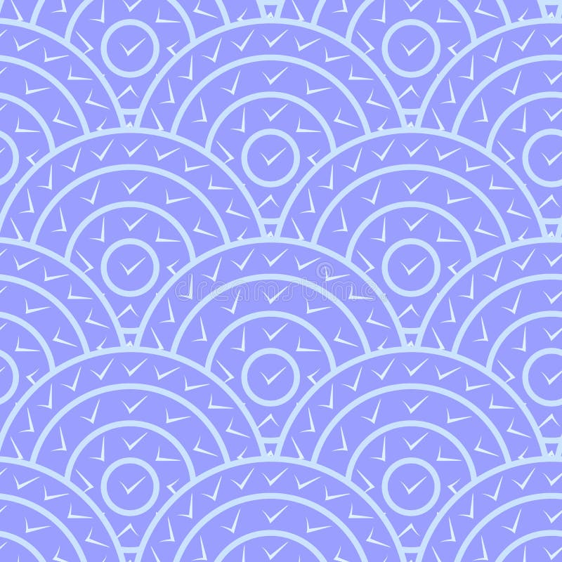 Circle with Tick Shape Vector Seamless Patte Stock Vector ...