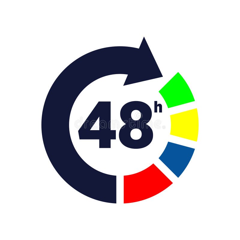 Circle Time Process Logo Vector Symbol Stock Vector - Illustration of ...