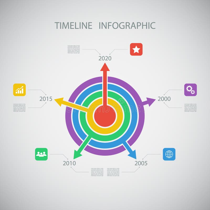 Circle Timeline Infographic Design Template.Vector Illustration. Stock ...