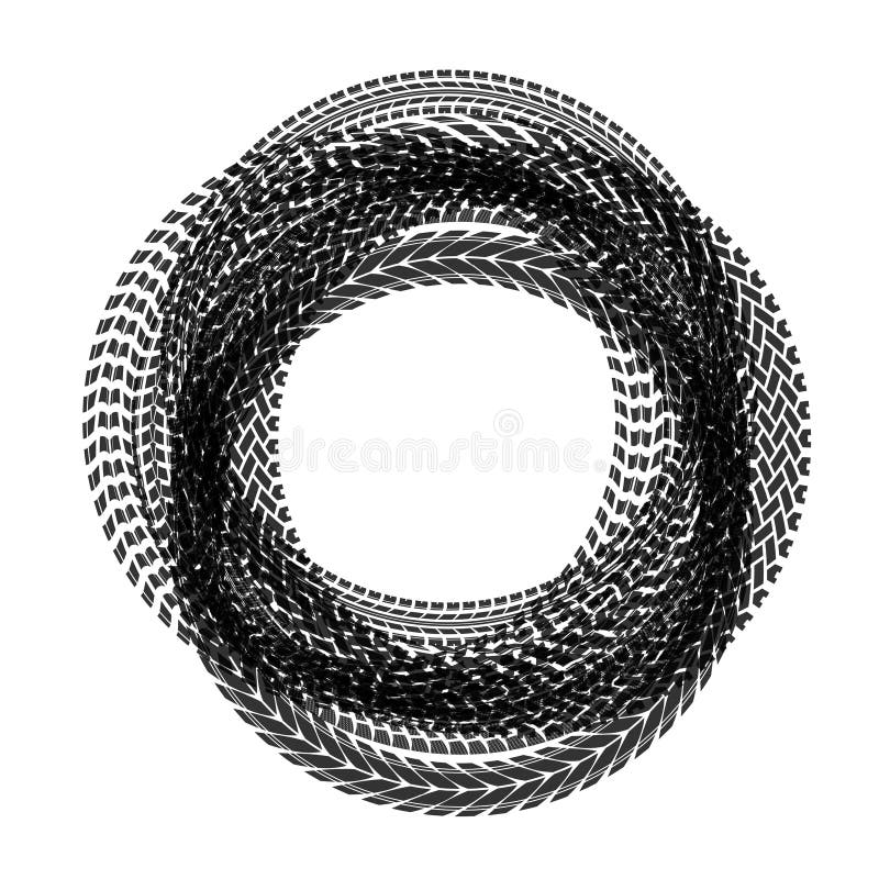 Circle Tire Tracks Stock Illustrations – 193 Circle Tire Tracks Stock ...