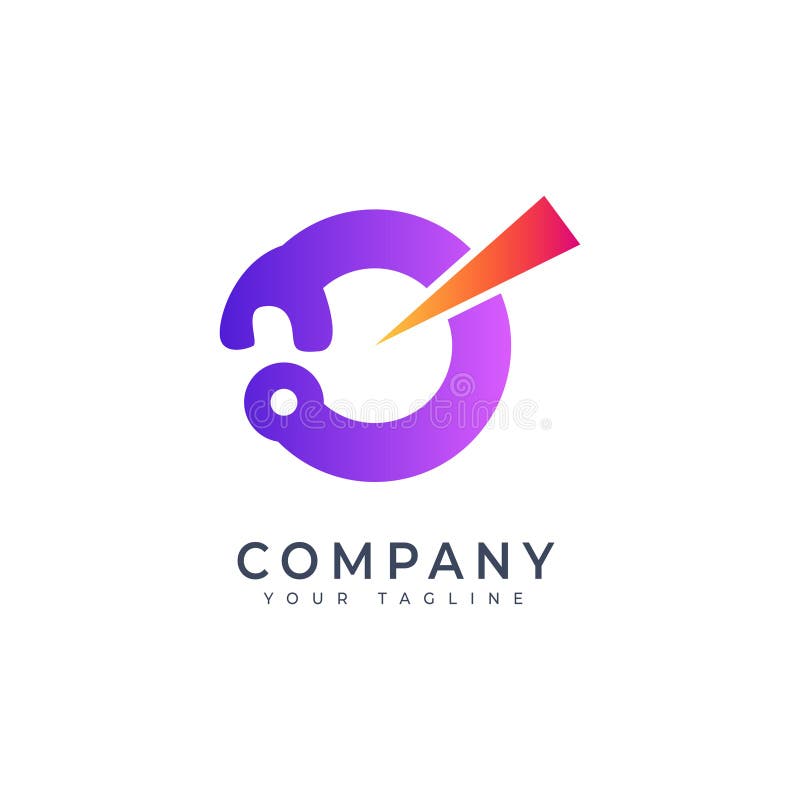 Circle Tool Gradient Color Logo Stock Vector - Illustration of company ...